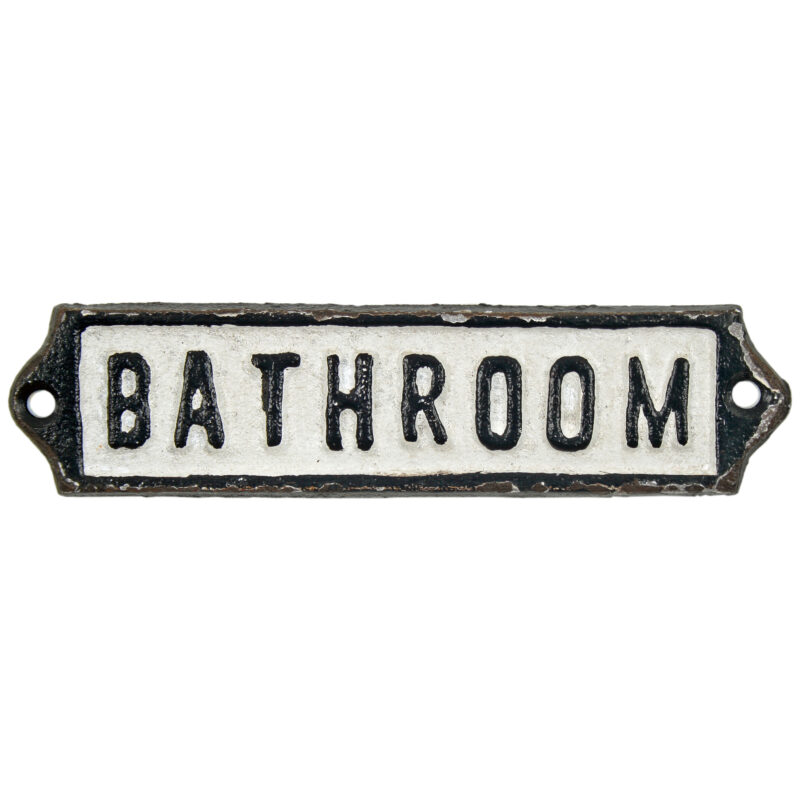 DOOR LABEL "BATHROOM" - Originals